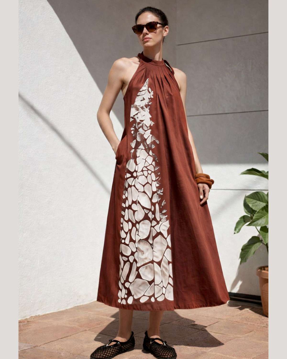Stone hand-painted dress | ANA VASILJEVIĆ